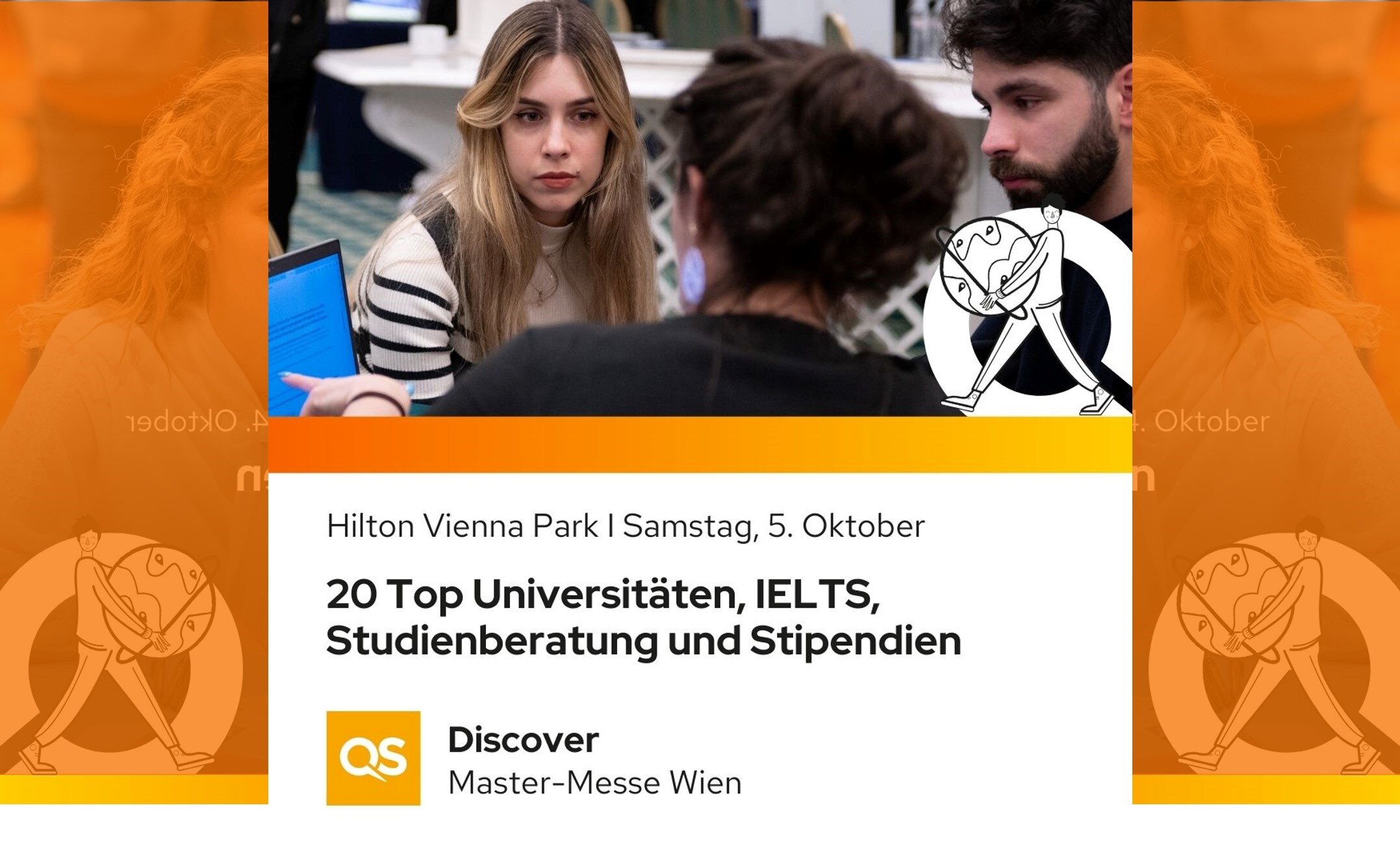 IELTS Stand und Präsentation an der QS Masters Messe in Vienna ...